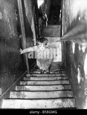 The Interior of slum housing in an area of Crown Street Newcastle Stock ...