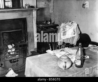 The Interior of slum housing in an area of Crown Street Newcastle Stock ...