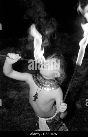 Unusual: Children. Fire Eater. 9 year old Tony Walls. Tony Walls at his ...