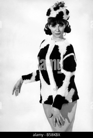 Reveille Fashions 1964: Meriel Weston modeling a evening dress. January ...