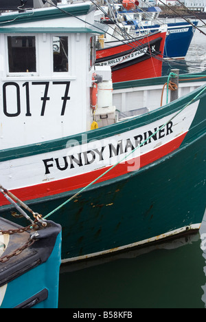 Scallop fishing boats docked at Digby, Nova Scotia, Canada Stock Photo ...