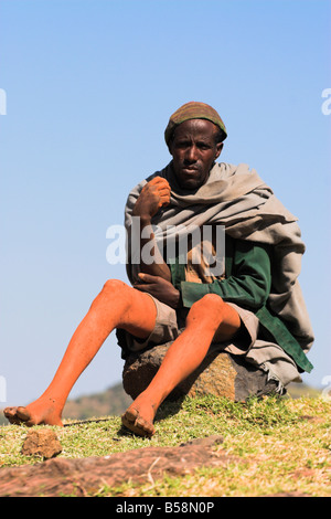Pilgrim near lalibela rock church Timkat day Stock Photo - Alamy