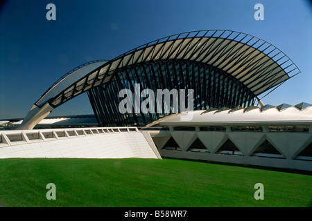 Lyon-Satolas Airport TGV Station, Lyon, 1989 - 1994. Overall exterior ...