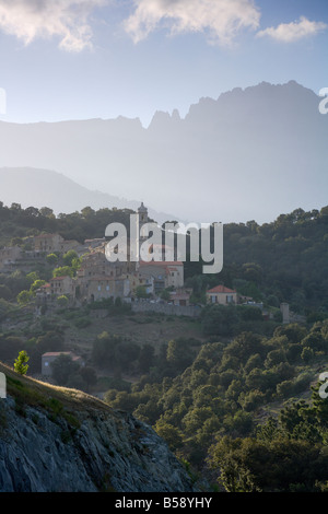 Hill village of Soveria, near Corte, Corsica Stock Photo - Alamy