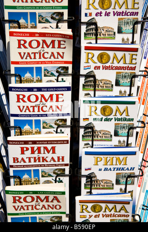Rome guide books on display, Rome, Italy Stock Photo - Alamy