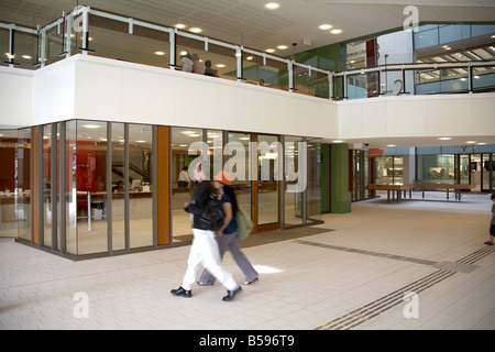 Entrance foyer of State Library in Brisbane Queensland QLD Australia ...