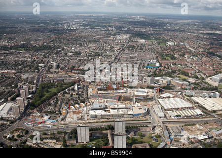 Aerial view south west of Shepherd s Bush Common Westfield White City ...