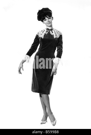 Reveille Fashions 1964: Meriel Weston modeling a evening dress. January ...