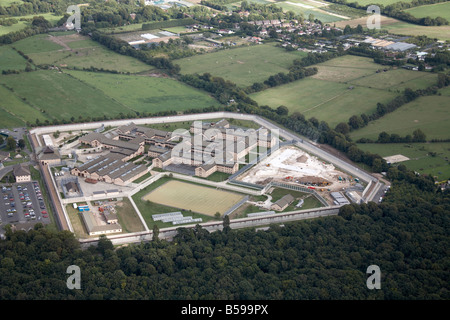Aerial view south east of Her Majesty s Prison Highdown and Downview ...