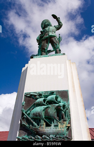 Belain d'Esnambuc Statue, Craft Market in La Savane Park, Fort-de ...