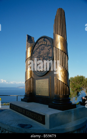 Gibraltar Pillars of Hercules Monument Stock Photo: 1305547 - Alamy