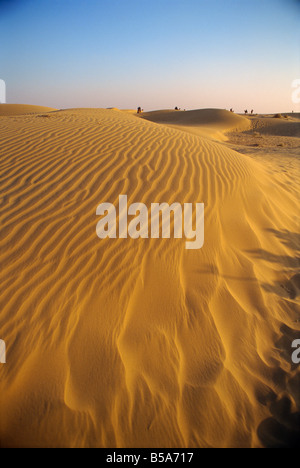 The Sam Sand Dunes at dusk near Jaisalmer Rajasthan state India Asia ...