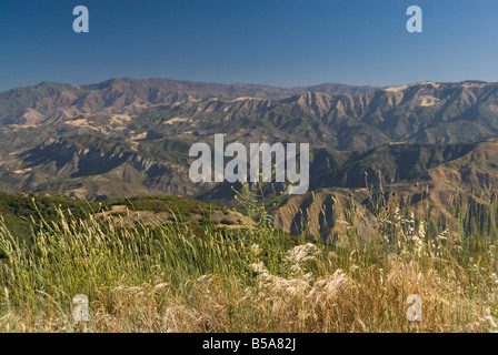 San Rafael Mountains, view from Paradise Road in Santa Ynez Mountains ...