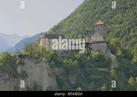 The 12th century Castel Tirolo, now a museum, Merano, Sud Tyrol ...