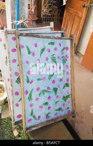 Paper Making in Laos Stock Photo - Alamy