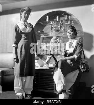 Pakistani Air Hostesses seen here at Pakistani Airways House in London ...