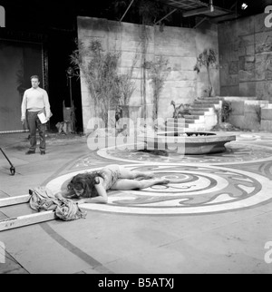 Actress Helga Pilarczyk seen here playing Salomi. September 1957 A528 ...