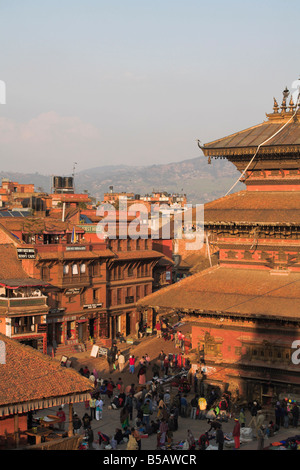 Nepal, Bhaktapur, Taumadhi Square, 5 storey Nyatapola Temple the ...