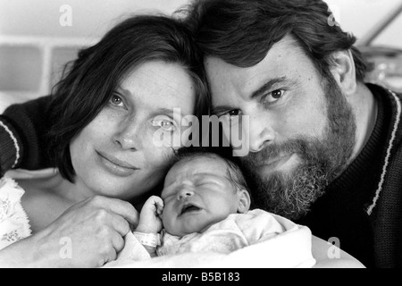 Actor Brian Blessed, wife and baby. April 1975 S75-1995 Stock Photo - Alamy