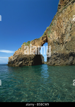 United Kingdom, Channel Islands, Sark Island (aerial view Stock Photo ...
