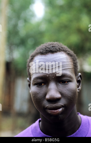 Portrait of a Nuer man Stock Photo - Alamy