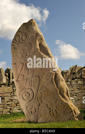 Aberlemno I (The Serpent Stone), Aberlemno, Scotland, UK. A Pictish ...