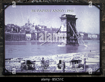 Destroyed bridge, Budapest, Hungary Stock Photo - Alamy