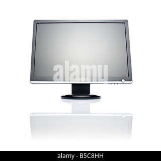 22 inch wide LCD monitor isolated on white Stock Photo - Alamy