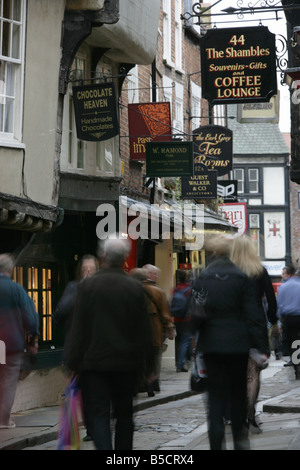 The shambles is one of York`s most famous landmark with it`s medieval ...