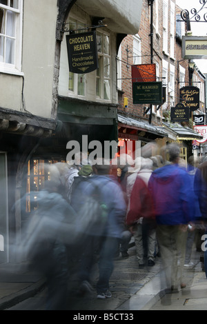 The shambles is one of York`s most famous landmark with it`s medieval ...