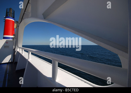 Stena Adventurer ferry crossing the Irish sea from Holyhead to Dublin ...