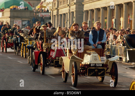 Vintage cars London to Brighton Stock Photo - Alamy