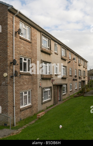 council houses social housing Penparcau estate Aberystwyth Ceredigion ...