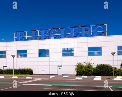 E.Leclerc sign, French supermarket logo Stock Photo - Alamy