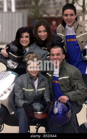 Popstars Hear Say Pop Group March 2001 Kym Marsh Danny Foster Myleene ...
