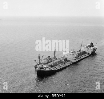 The tanker Hamilton Trader which was holed in an early morning ...