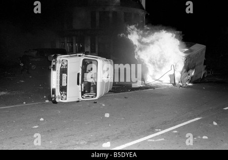 Southall Riots: Police: Law and Order: General scenes showing ...