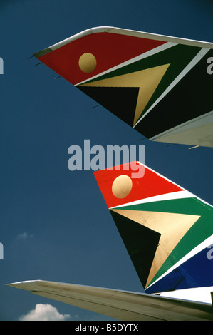 south african airlines saa graphic and colourful logo jumbo tailplanes ...