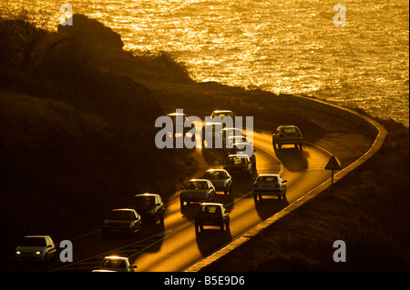 THE COASTAL ROAD REUNION ISLAND Stock Photo - Alamy