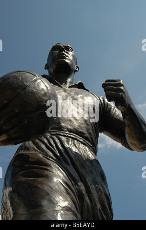 Statue of William Ralph Dixie Dean outside of Everton Football club ...