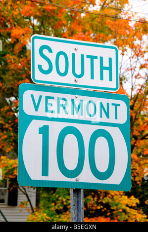 Vermont Highway Sign Stock Photo - Alamy