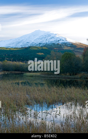 Schiehallion is a prominent mountain overlooking Loch Rannoch in Perth ...