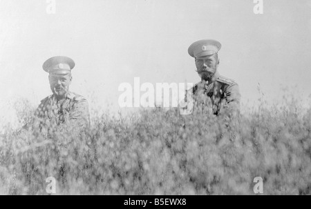 Tsar Nicholas II of Russia with troops, WW1 Stock Photo: 66185935 - Alamy