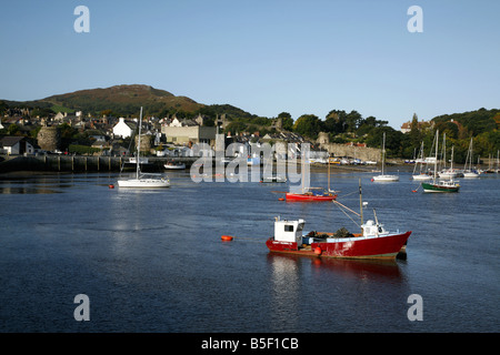 The picturesque Conwy (Conway) estuary is overlooked by the ancient ...