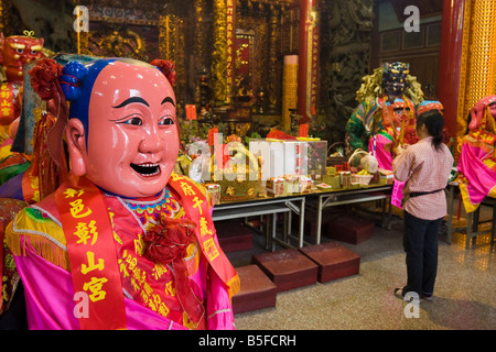 Taiwanese Chinese pilgrim during the Mazu, Goddess of the Sea ...