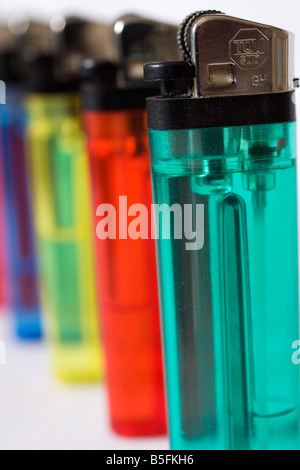 Cheap plastic lighters Stock Photo - Alamy