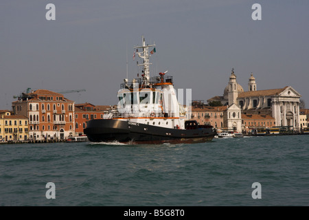 Tug Boat Venice Italy Stock Photo - Alamy