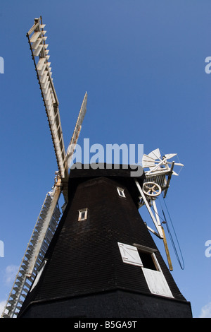 Windmill at Sarre Stock Photo - Alamy