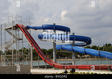 Water slide Supetar Dalmatia Croatia Stock Photo - Alamy