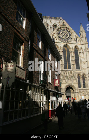 Minster Gate with The Minster in the background York Yorkshire England ...